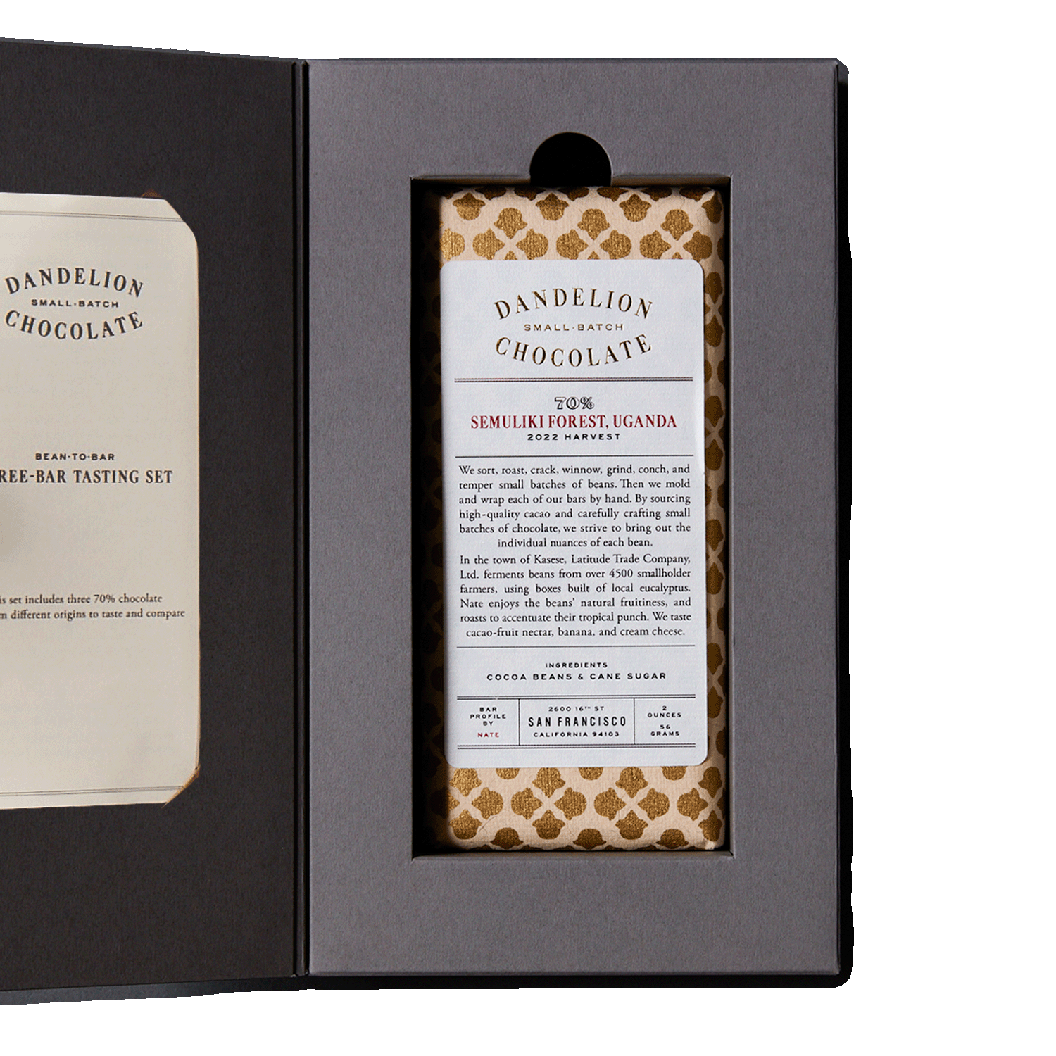 Wrapped Three-Bar Gift Set – Dandelion Chocolate