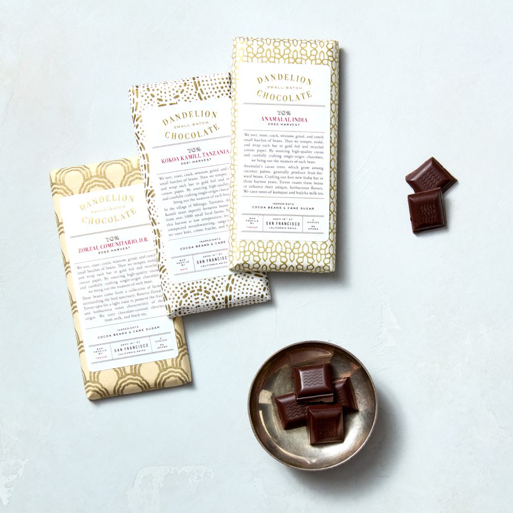 70% Three-Bar Gift Set – Dandelion Chocolate