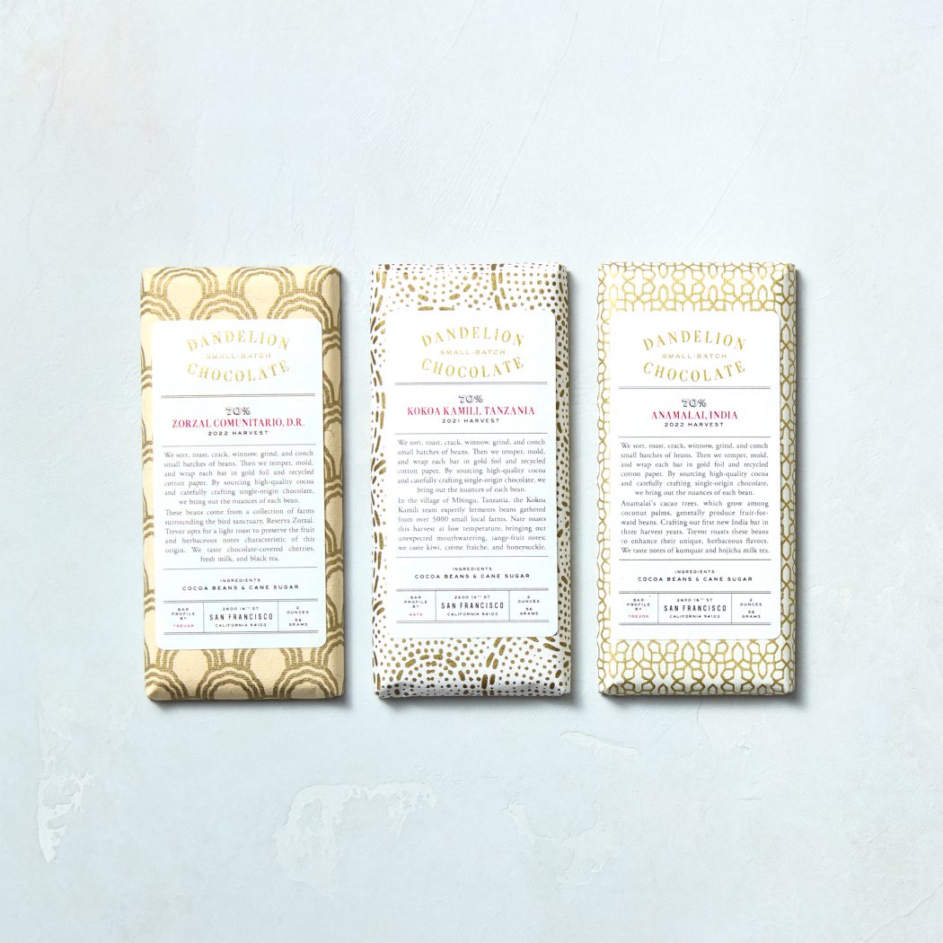 70% Three-Bar Gift Set – Dandelion Chocolate